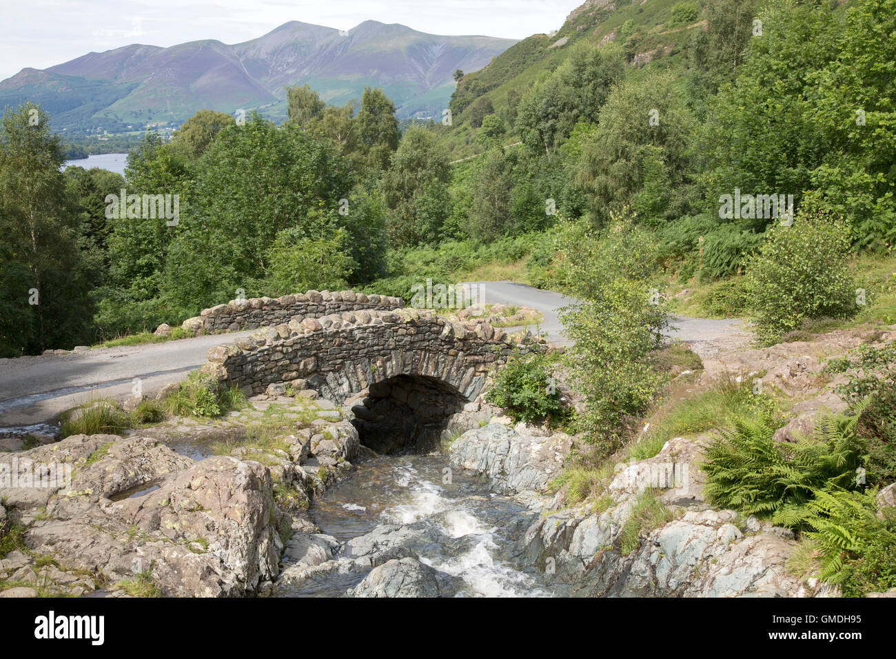 Ashness Bridge, Keswick; Lake District; England; UK Stock Photo - Alamy