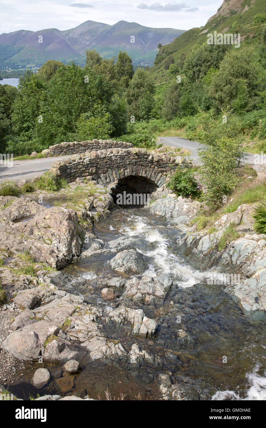 Ashness Bridge, Keswick; Lake District; England; UK Stock Photo - Alamy