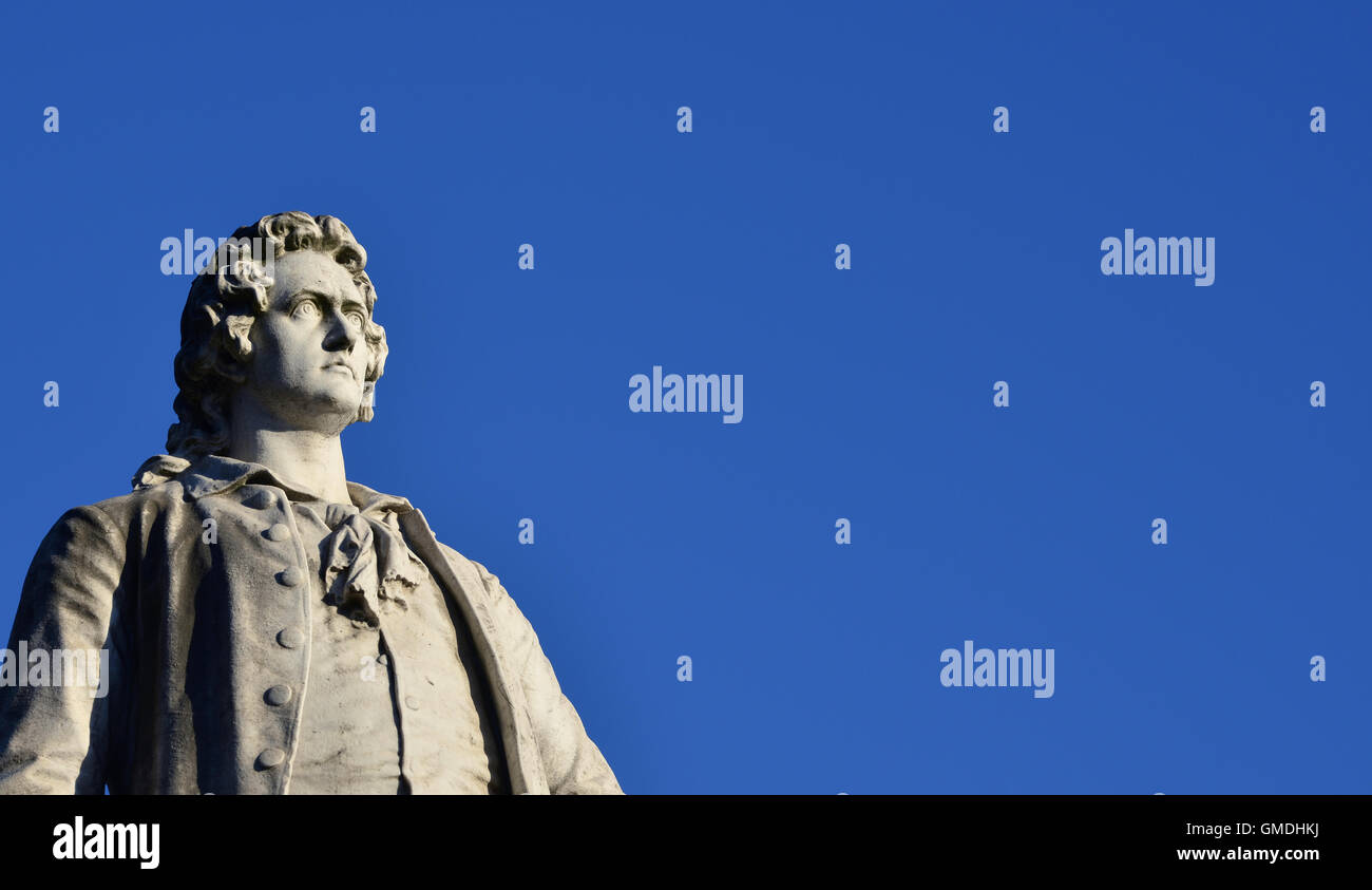 Monument of Wolfgang Goethe, the famous german writer, in Villa ...