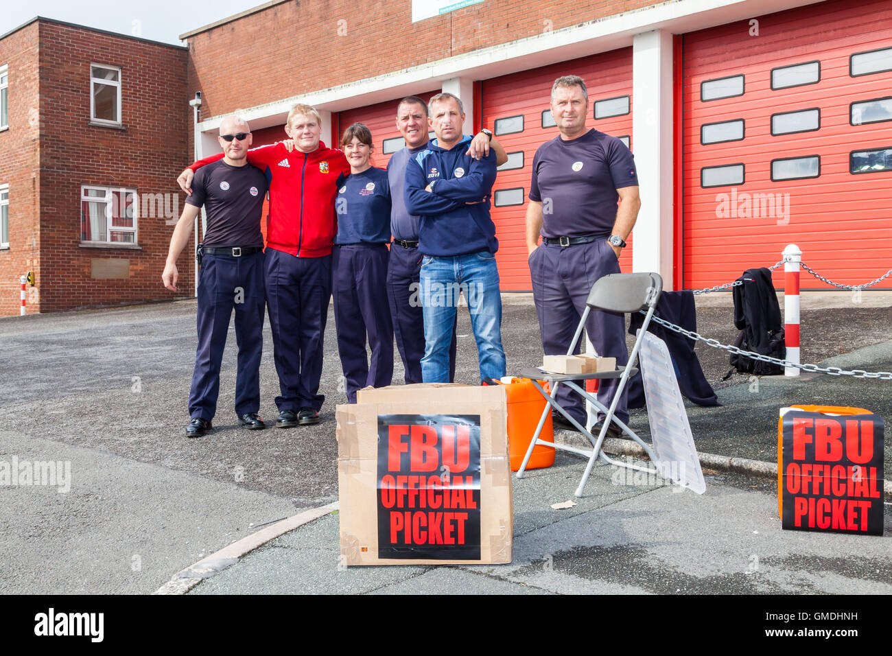 Fire Services Strike Stock Photo - Alamy