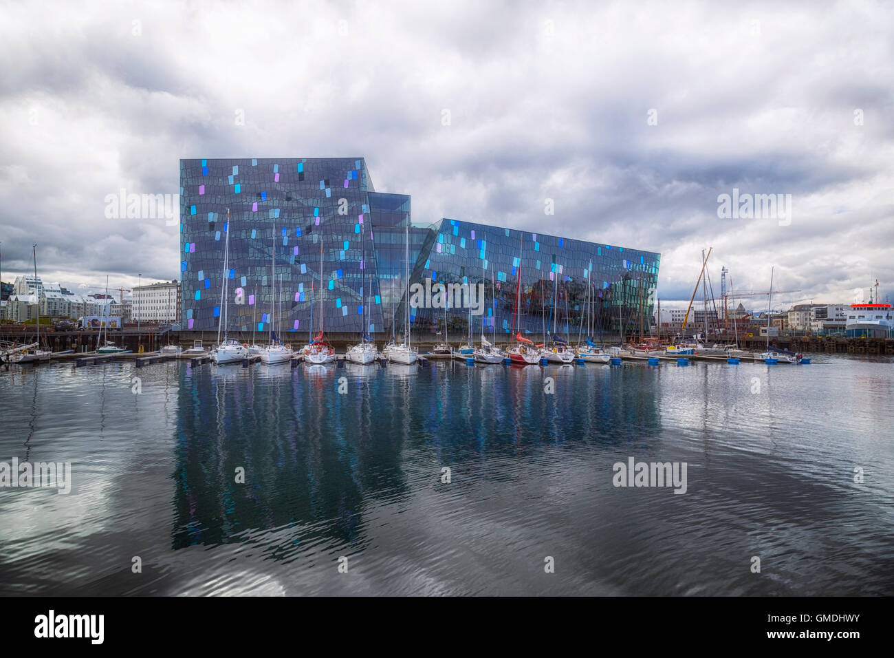 Reykjavík harpa concert hall hi-res stock photography and images - Alamy