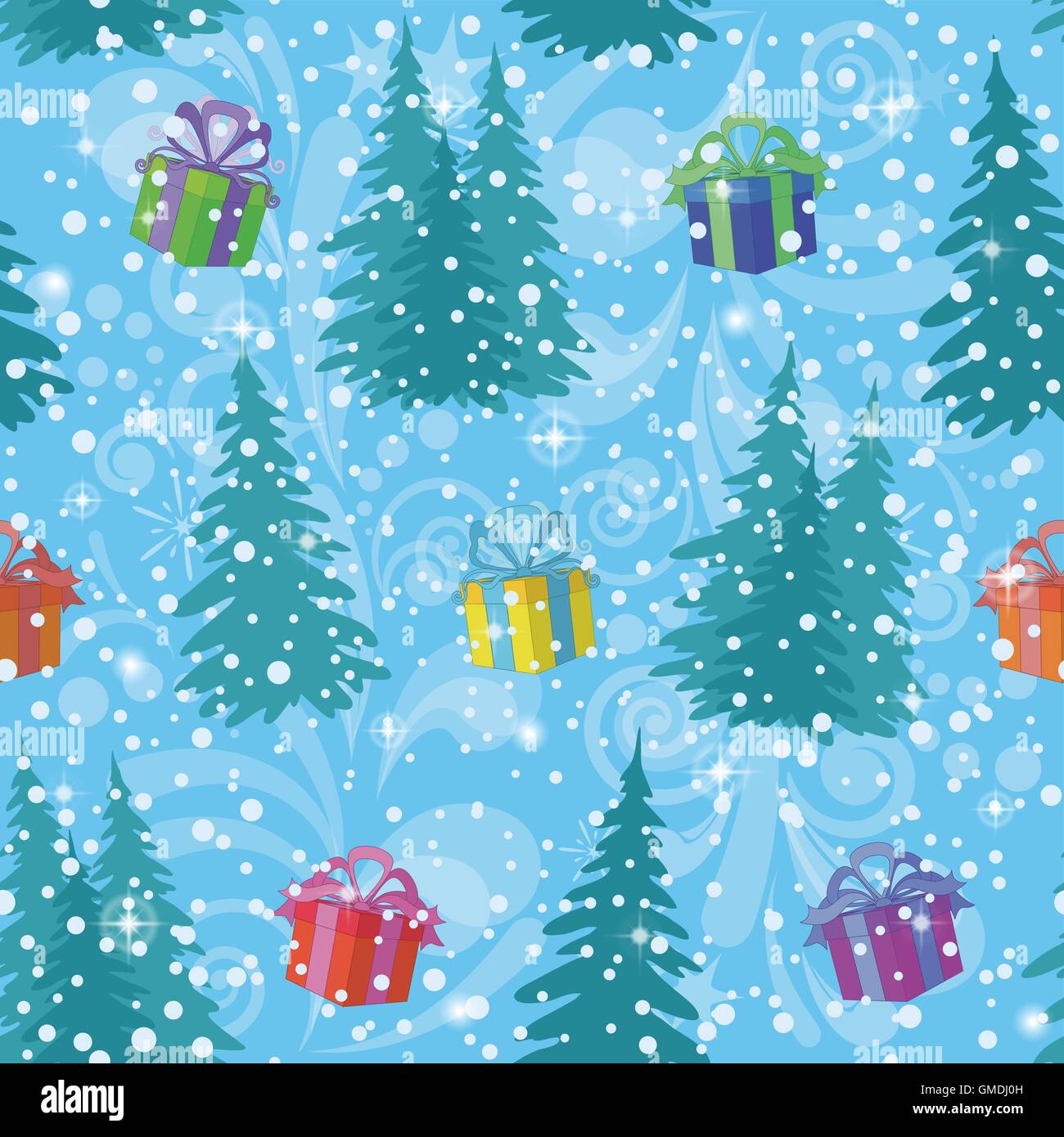 Christmas seamless present pattern Stock Vector Images - Alamy