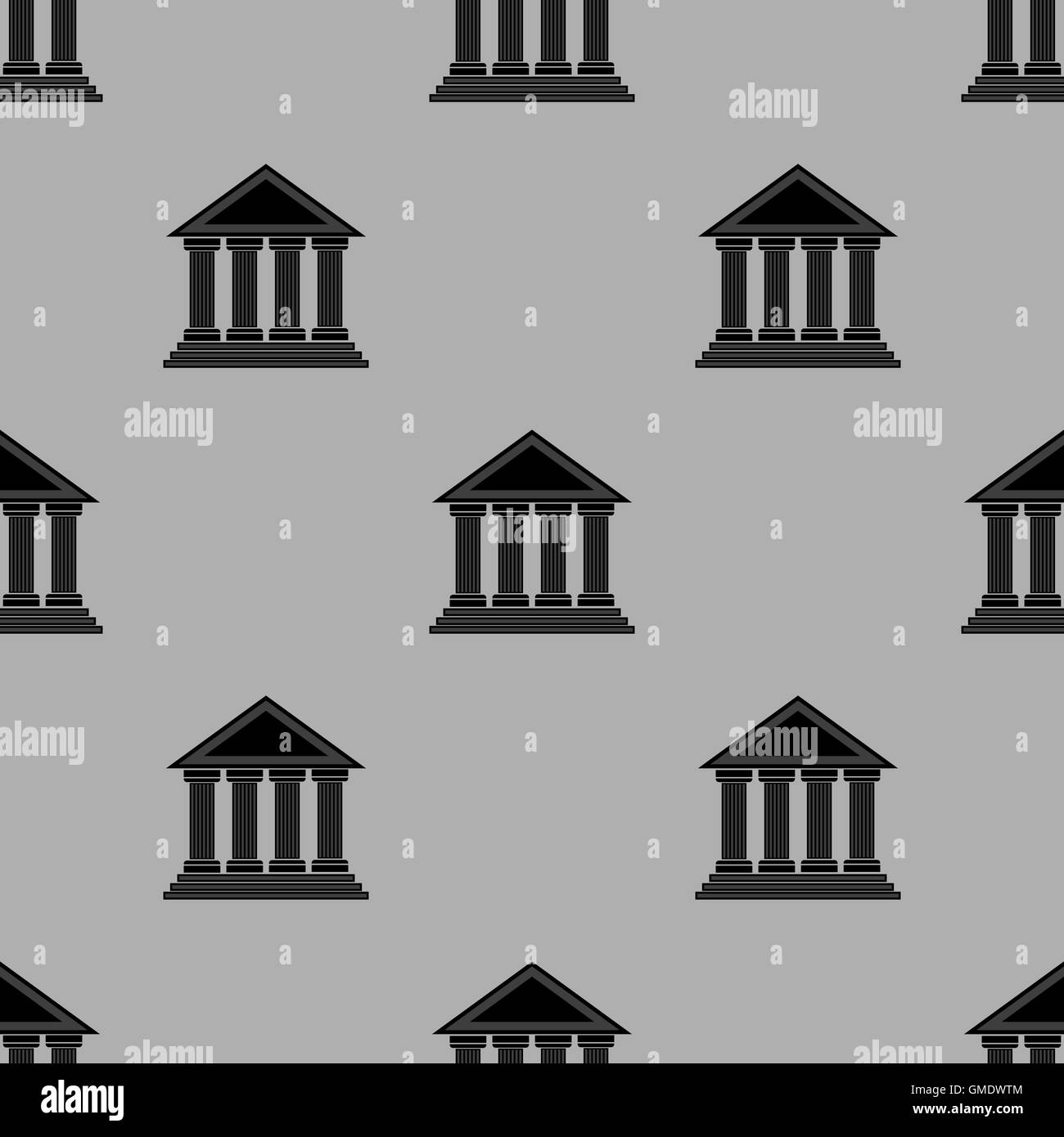 Greek Temple Icon Seamless Pattern Stock Vector Image & Art - Alamy