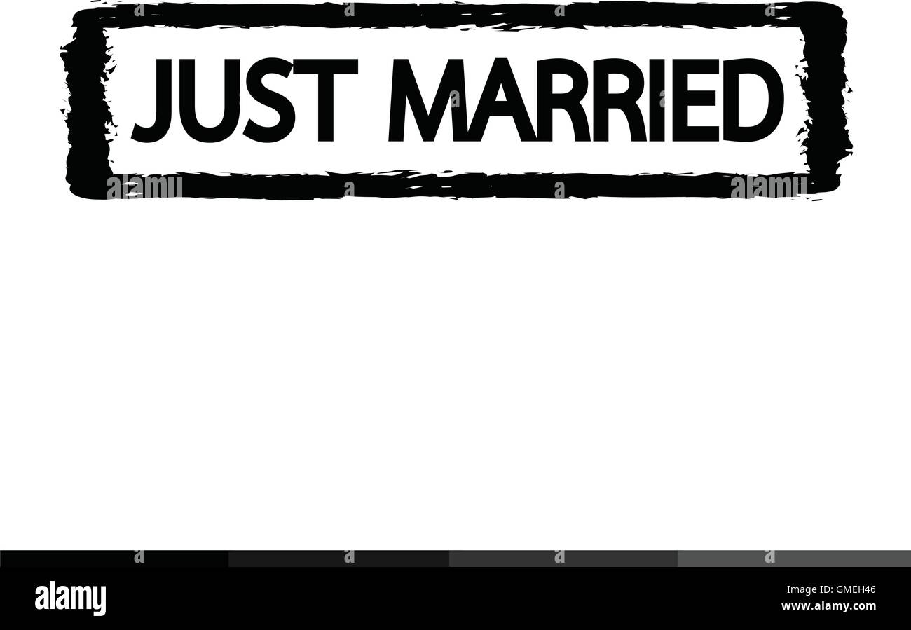 Just married stamp hi-res stock photography and images - Alamy