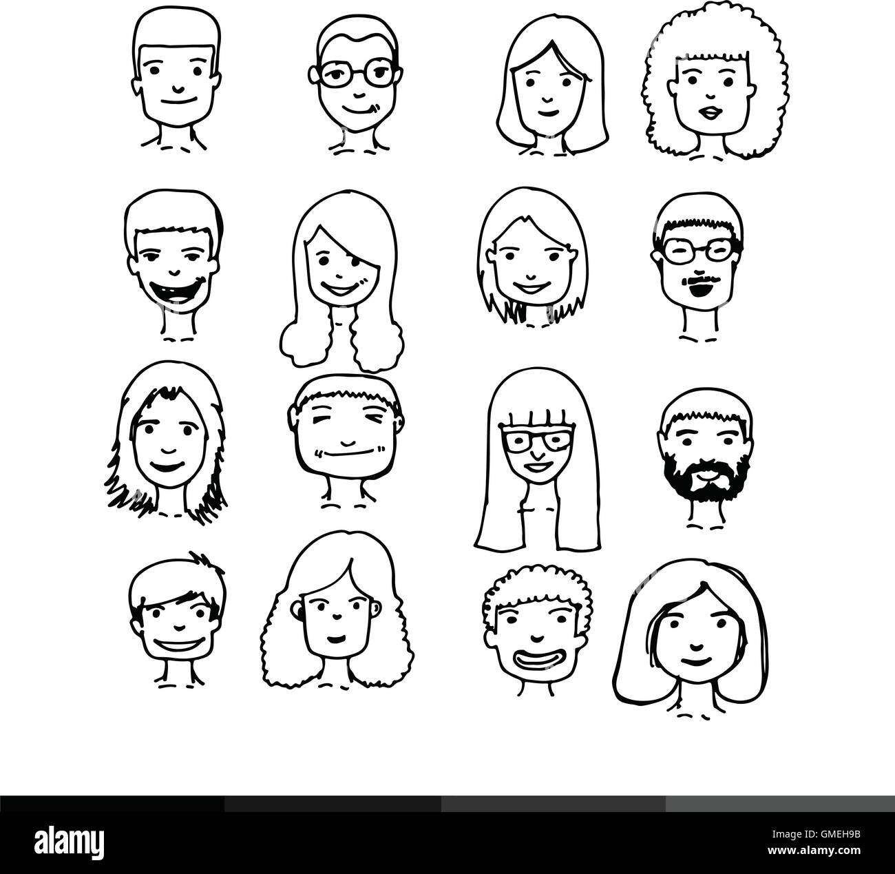 People face cartoon icon Illustration design Stock Vector Image & Art ...