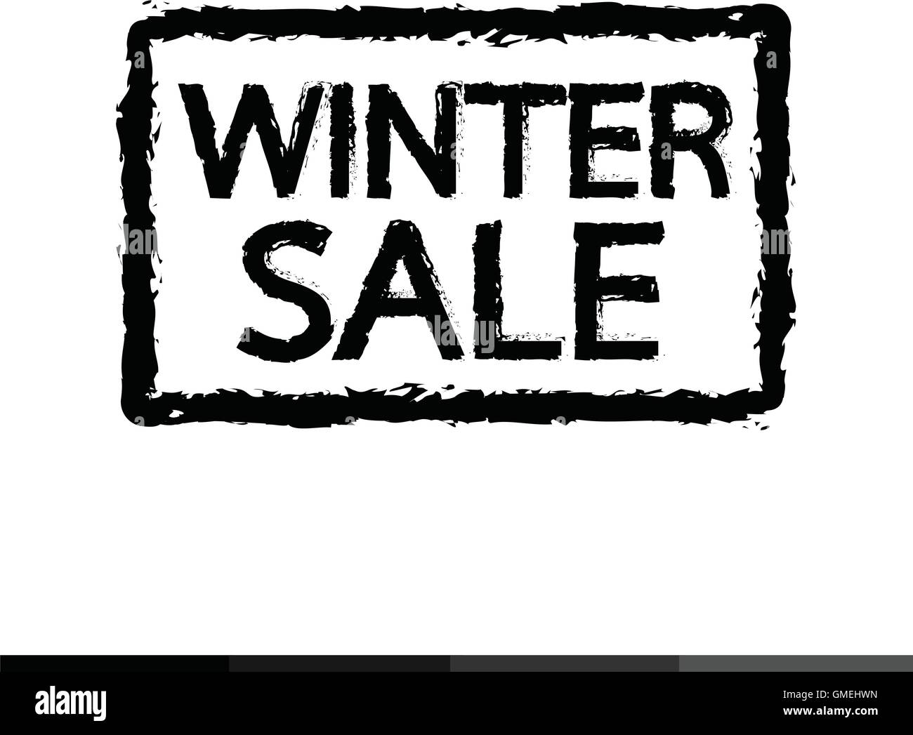 Winter sale advertising banner Black and White Stock Photos & Images ...