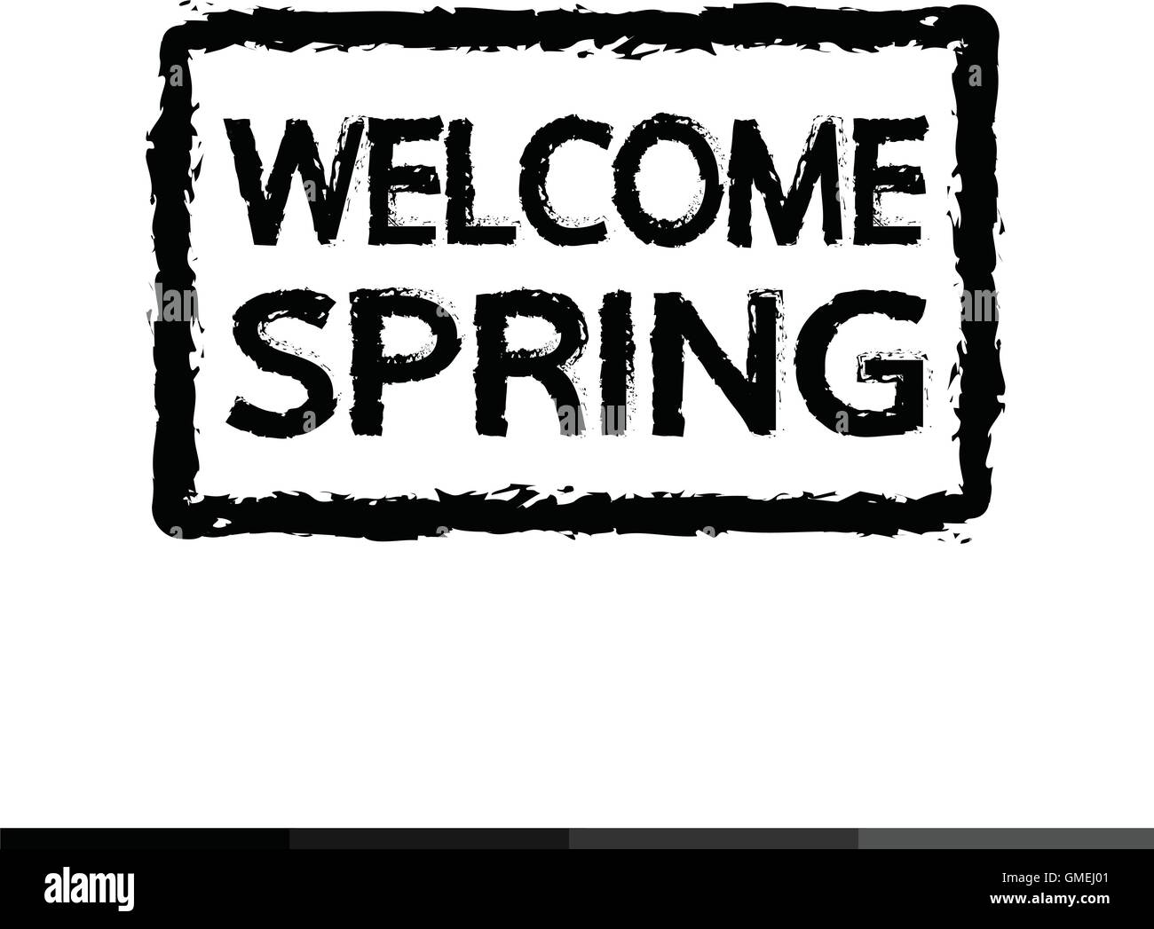 Welcome spring sign Black and White Stock Photos & Images - Alamy