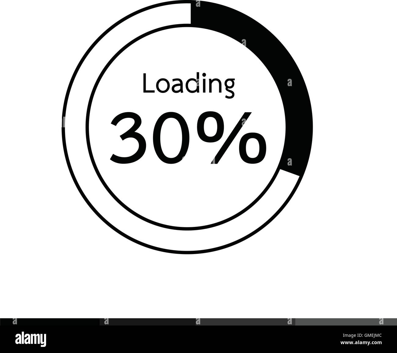 Circle Loading , Progress Bars indicator Icon Illustration design Stock Vector Image & Art - Alamy