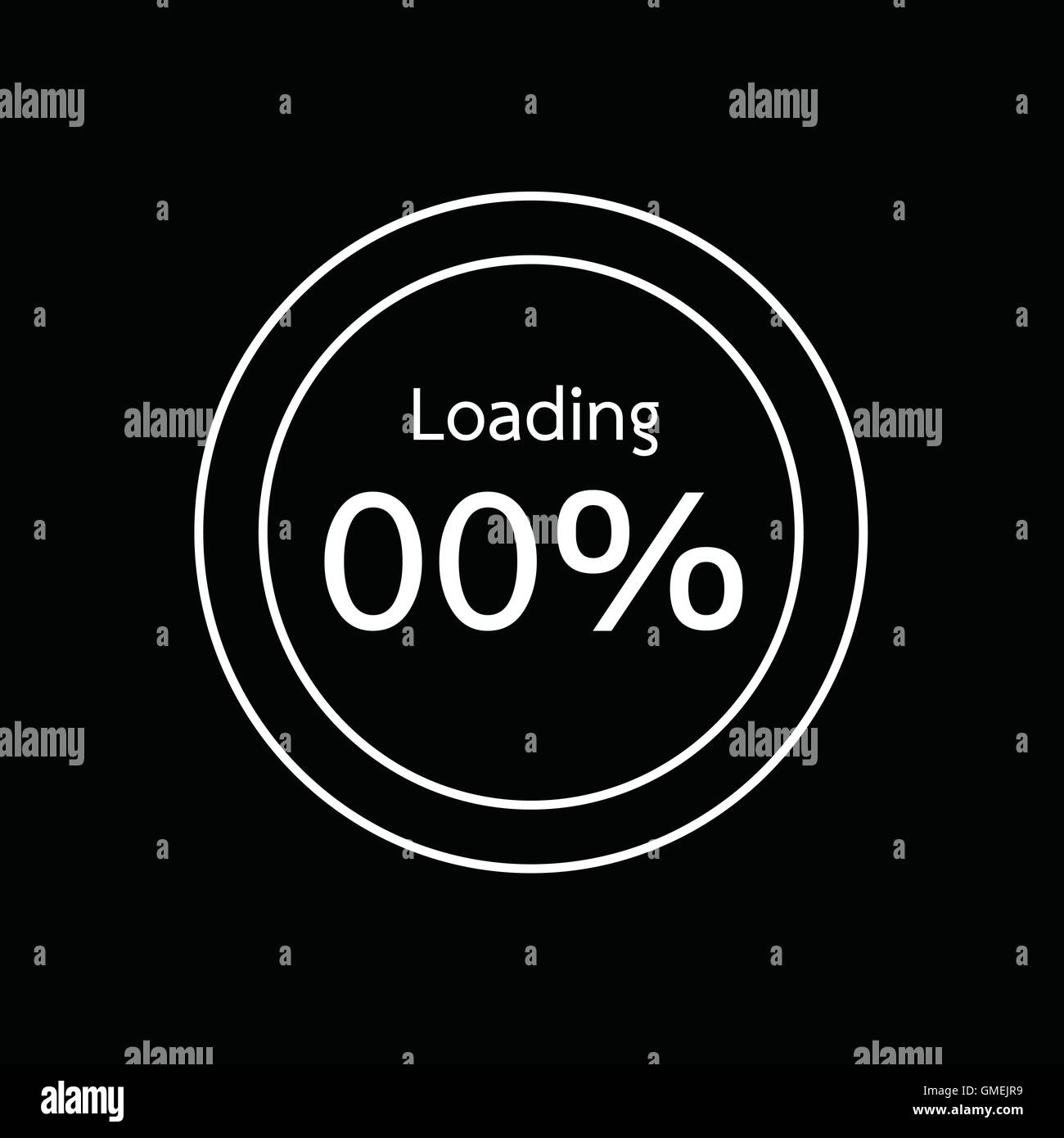 Circle Loading , Progress Bars indicator Icon Illustration design Stock ...