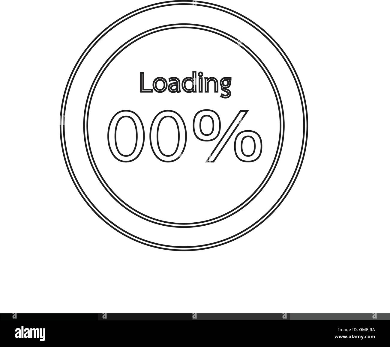 Circle Loading , Progress Bars indicator Icon Illustration design Stock Vector Image & Art - Alamy