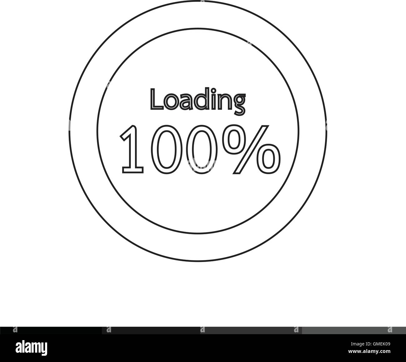 Circle Loading , Progress Bars indicator Icon Illustration design Stock Vector Image & Art - Alamy