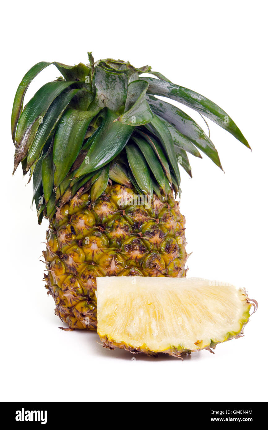 Fresh pineapple (Also called as Ananas Comosus, Bromeliaceae pineapple ...