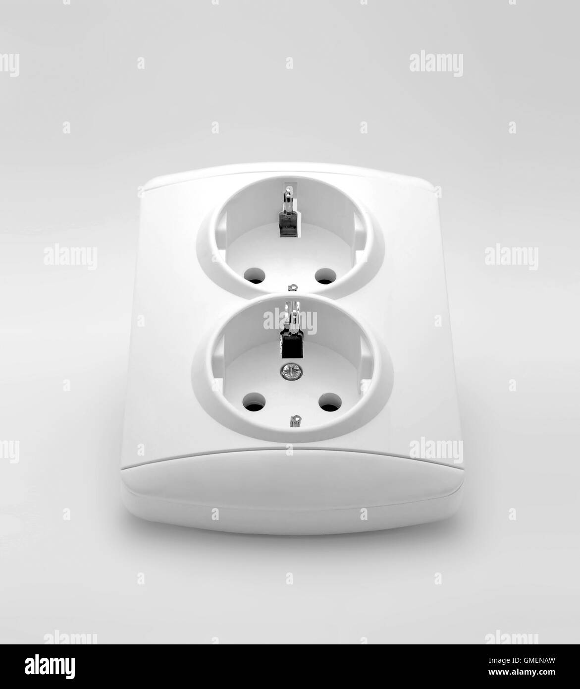 Double power socket hi-res stock photography and images - Alamy