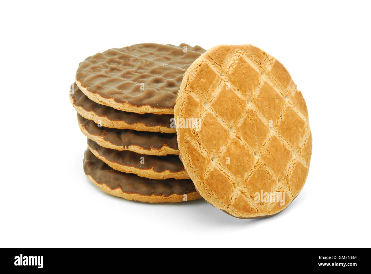 chocolate coated biscuits Stock Photo - Alamy