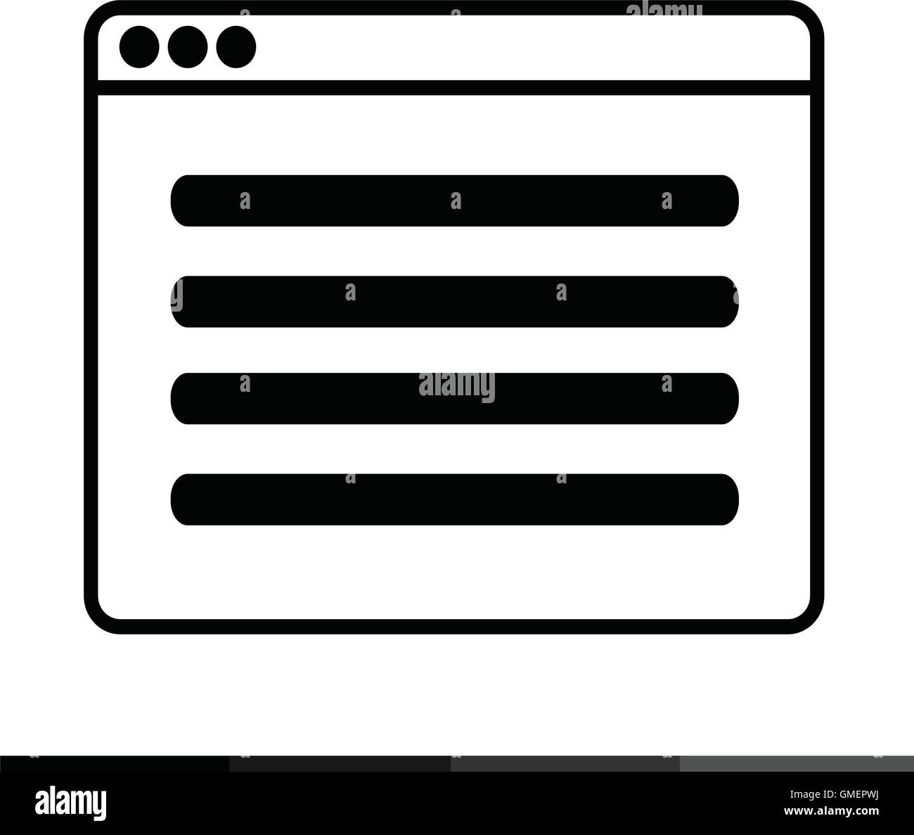 Web Browser Icon illustration design Stock Vector Image & Art - Alamy