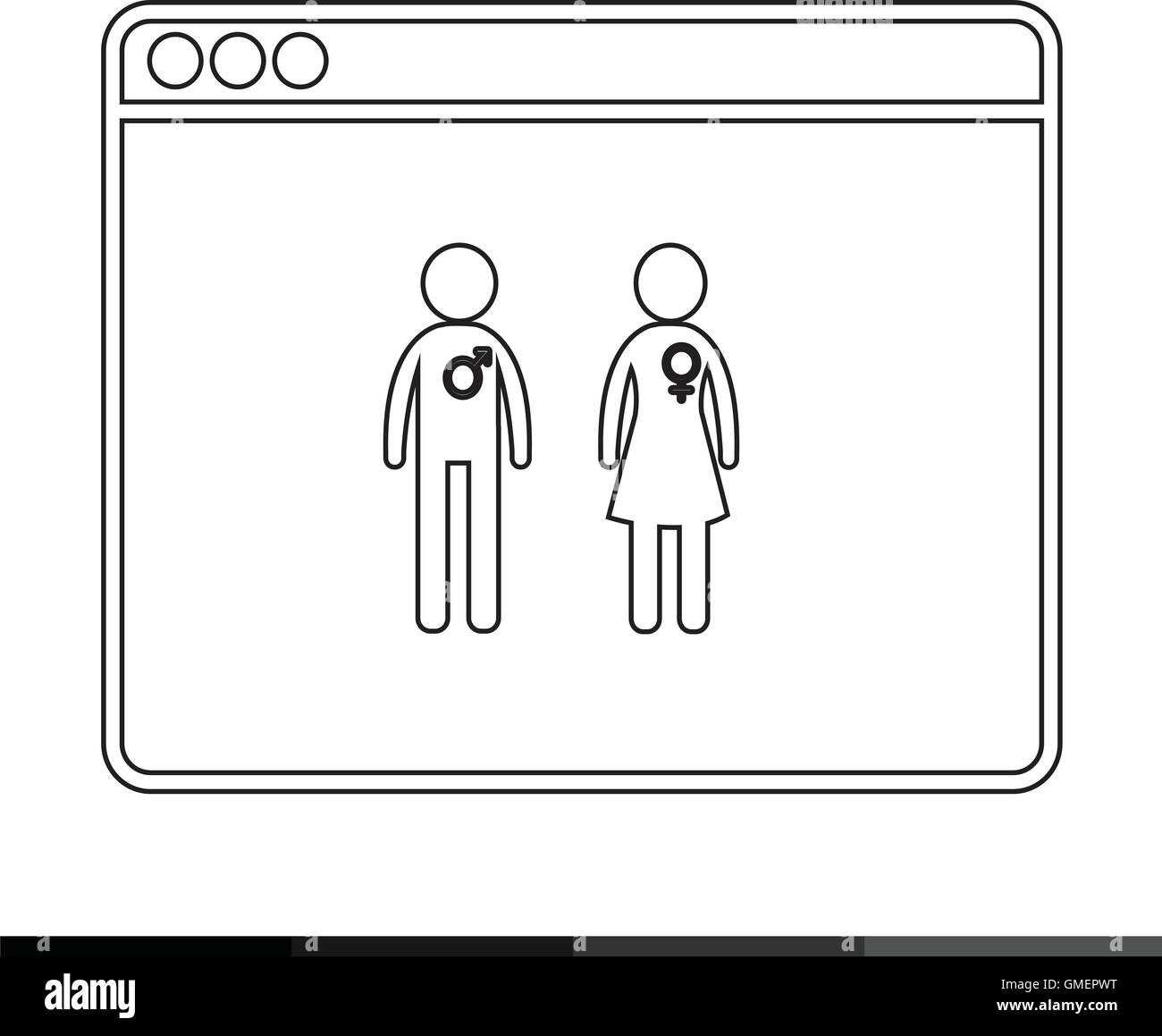 Web Browser Icon illustration design Stock Vector Image & Art - Alamy