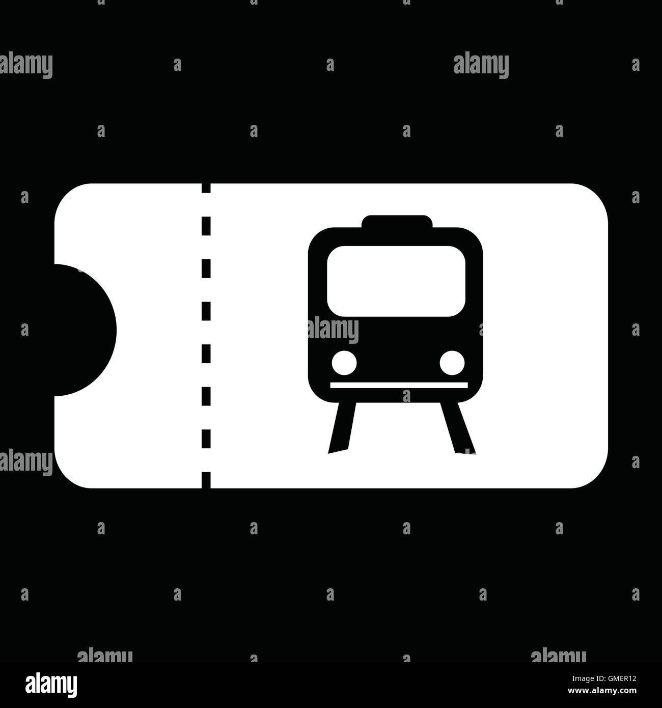 Train ticket icon illustration design Stock Vector Image & Art - Alamy