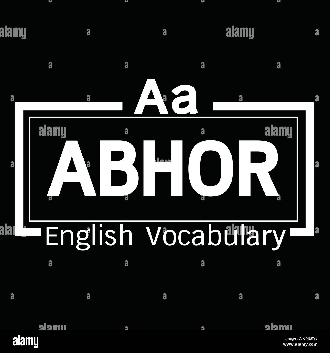 Abhor Stock Vector Images - Alamy