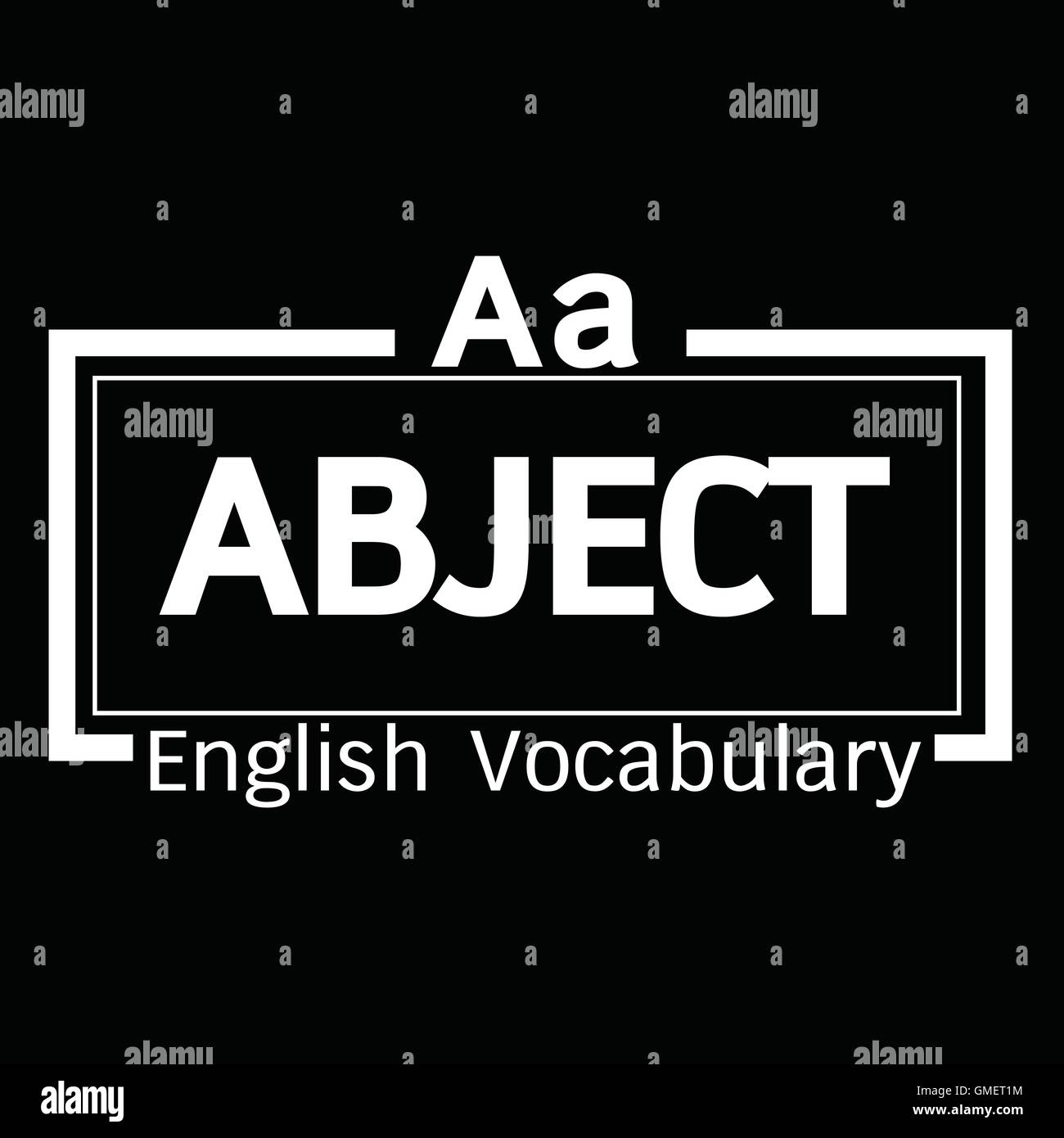 Abject Stock Vector Images - Alamy