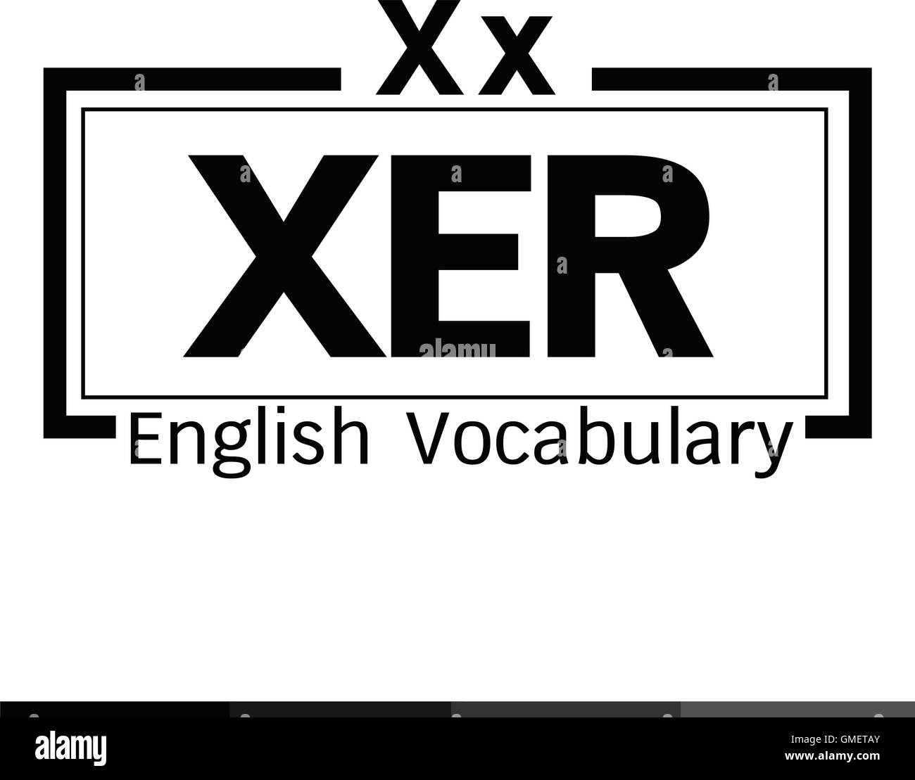 Xer design hi-res stock photography and images - Alamy