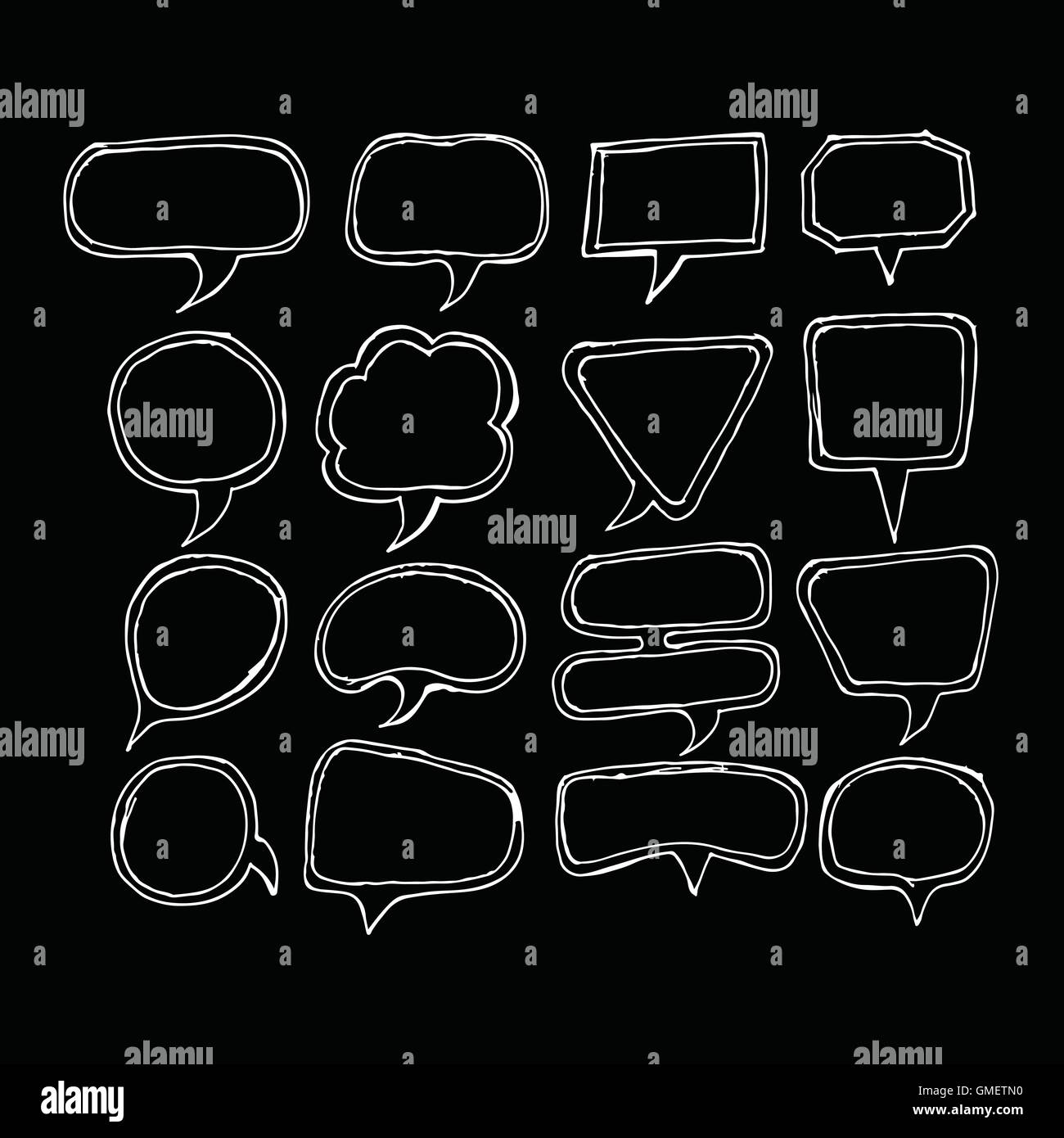 Speech bubble hand drawing illustration design Stock Vector Image & Art ...