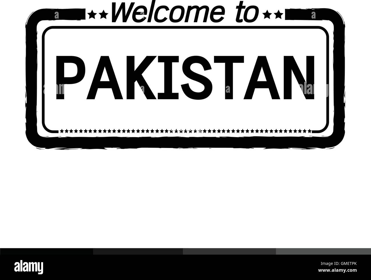 Pakistan stamp Stock Vector Images - Alamy