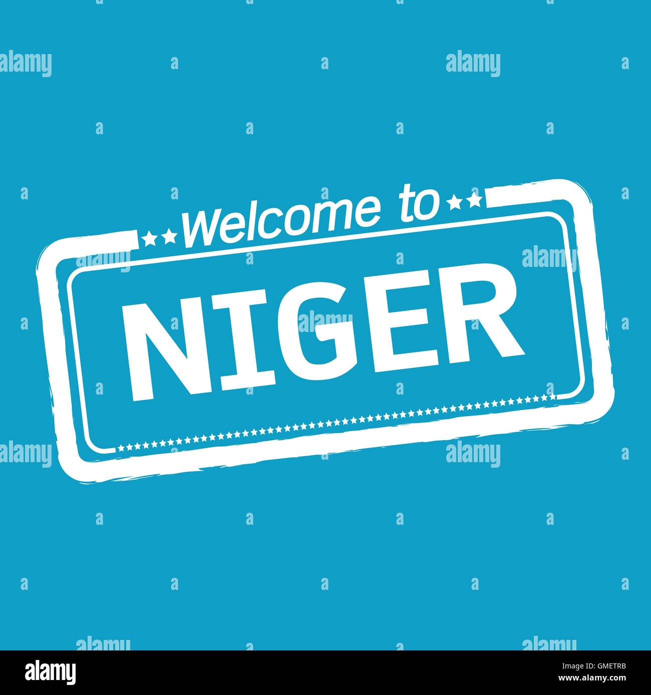 Welcome niger stamp Stock Vector Images - Alamy
