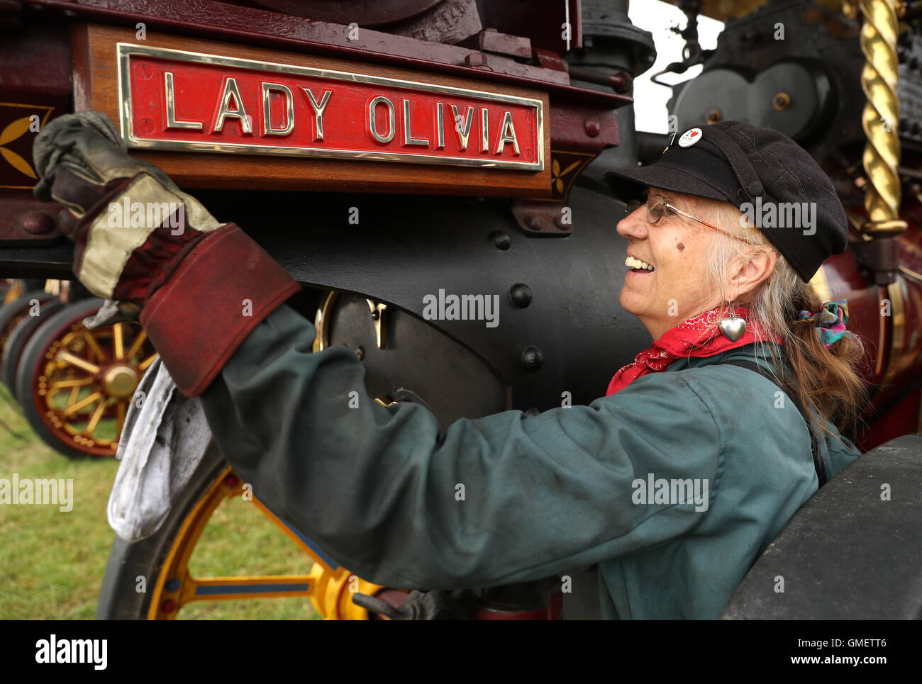 Mary Rackham from West Moors polishes the name badge of her brother's ...