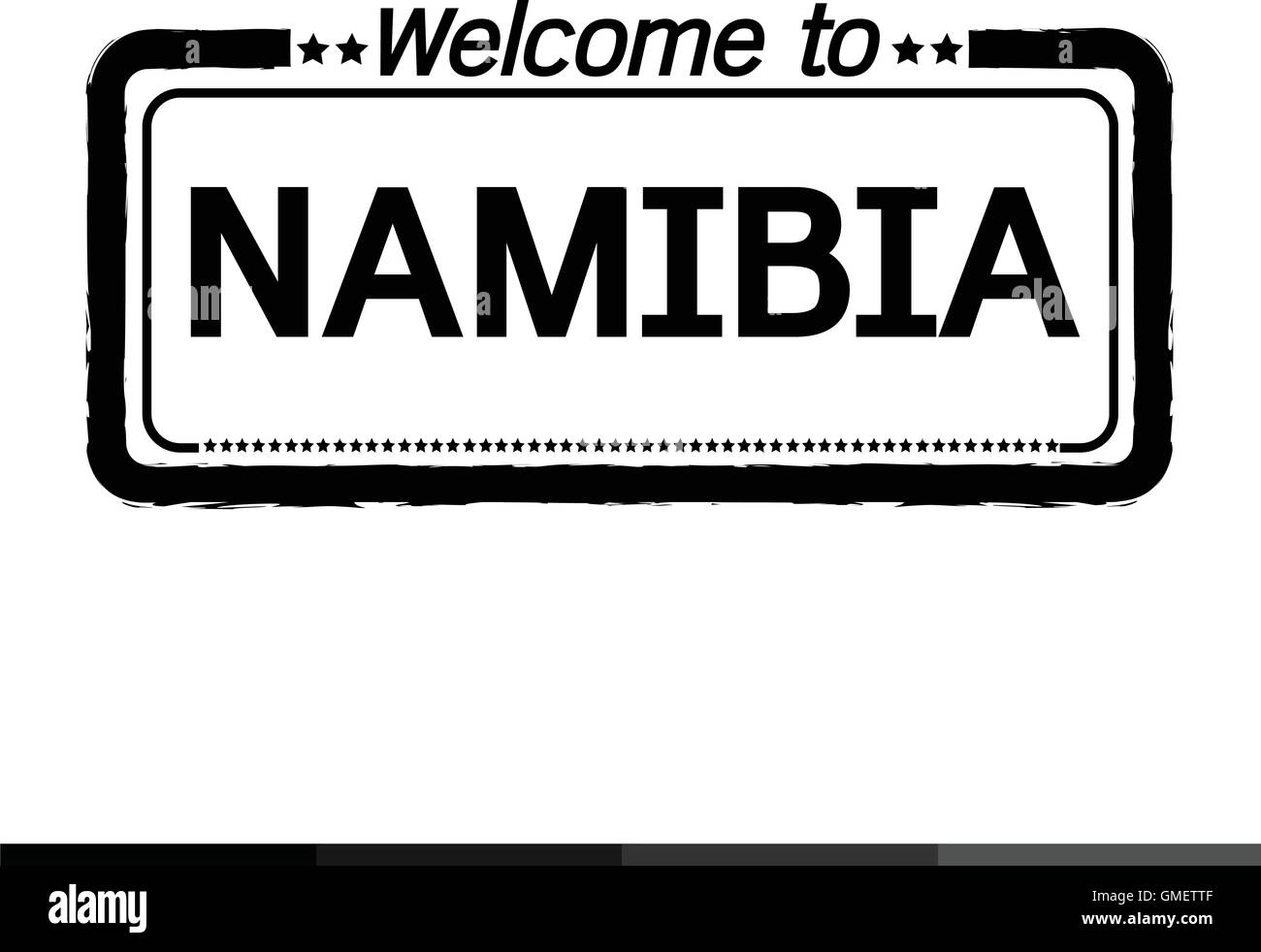 Welcome to namibia Stock Vector Images - Alamy