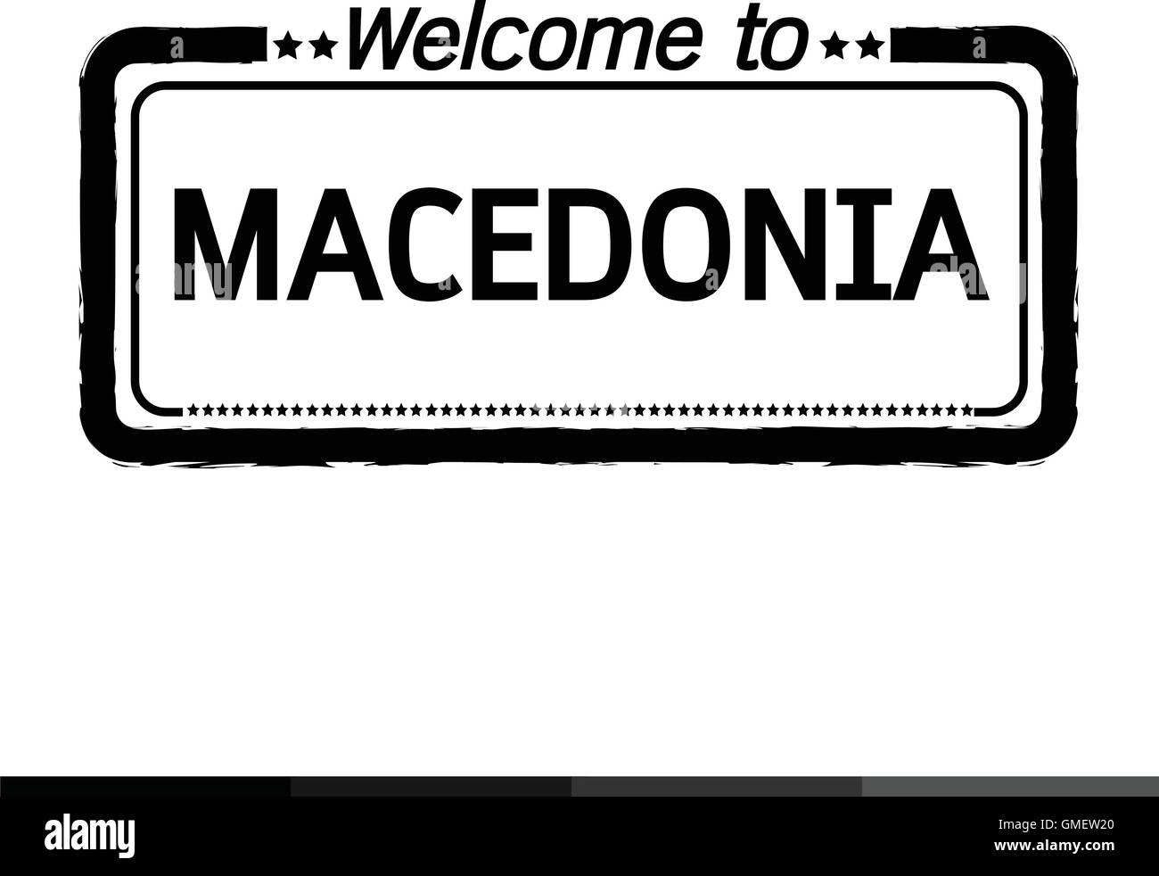 Welcome to macedonia sign Stock Vector Images - Alamy