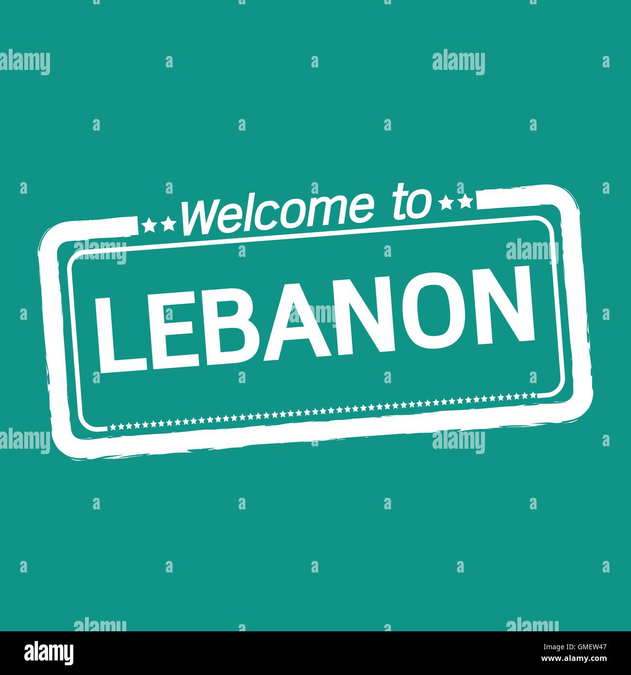 Welcome to lebanon Stock Vector Images - Alamy
