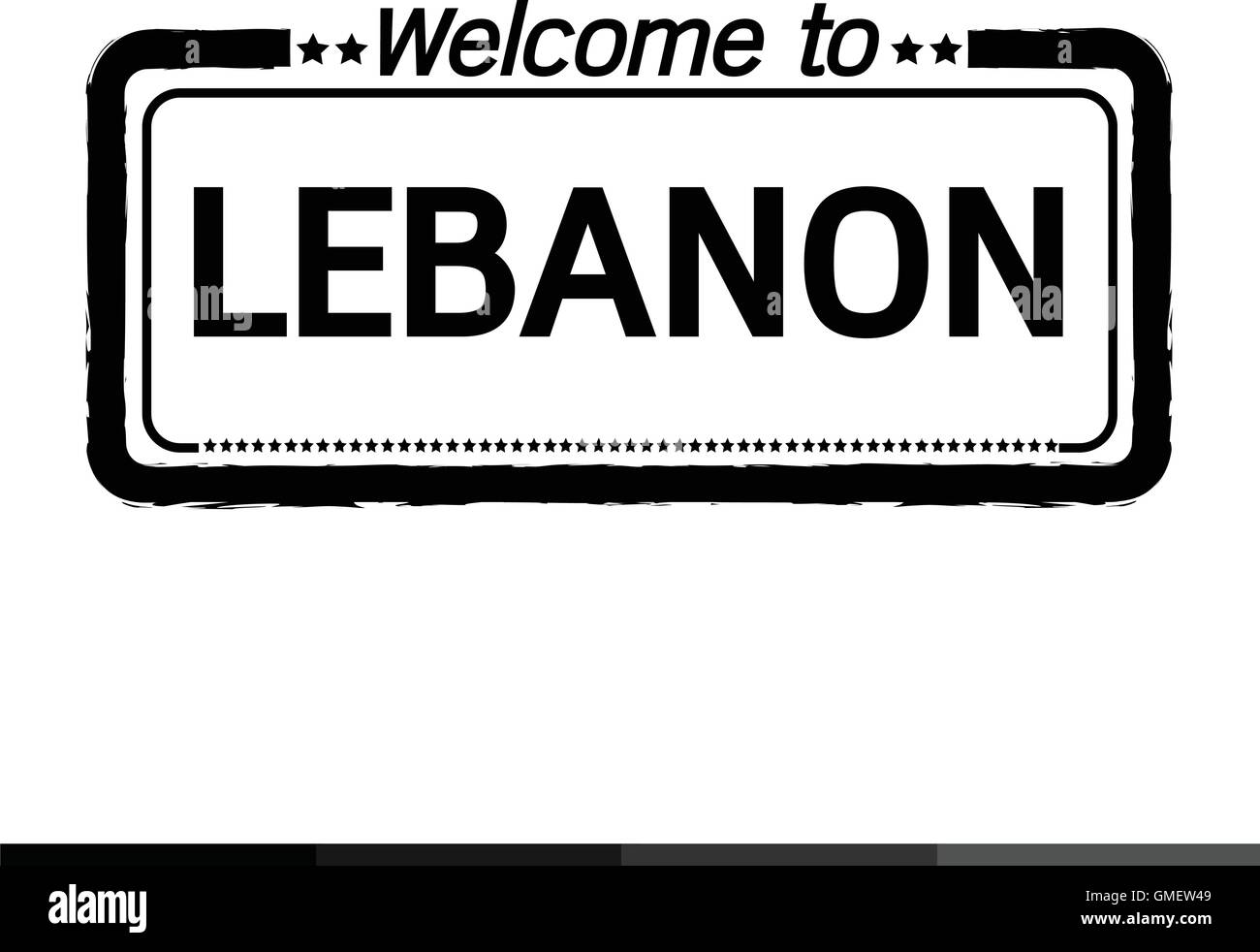 Welcome to lebanon Stock Vector Images - Alamy