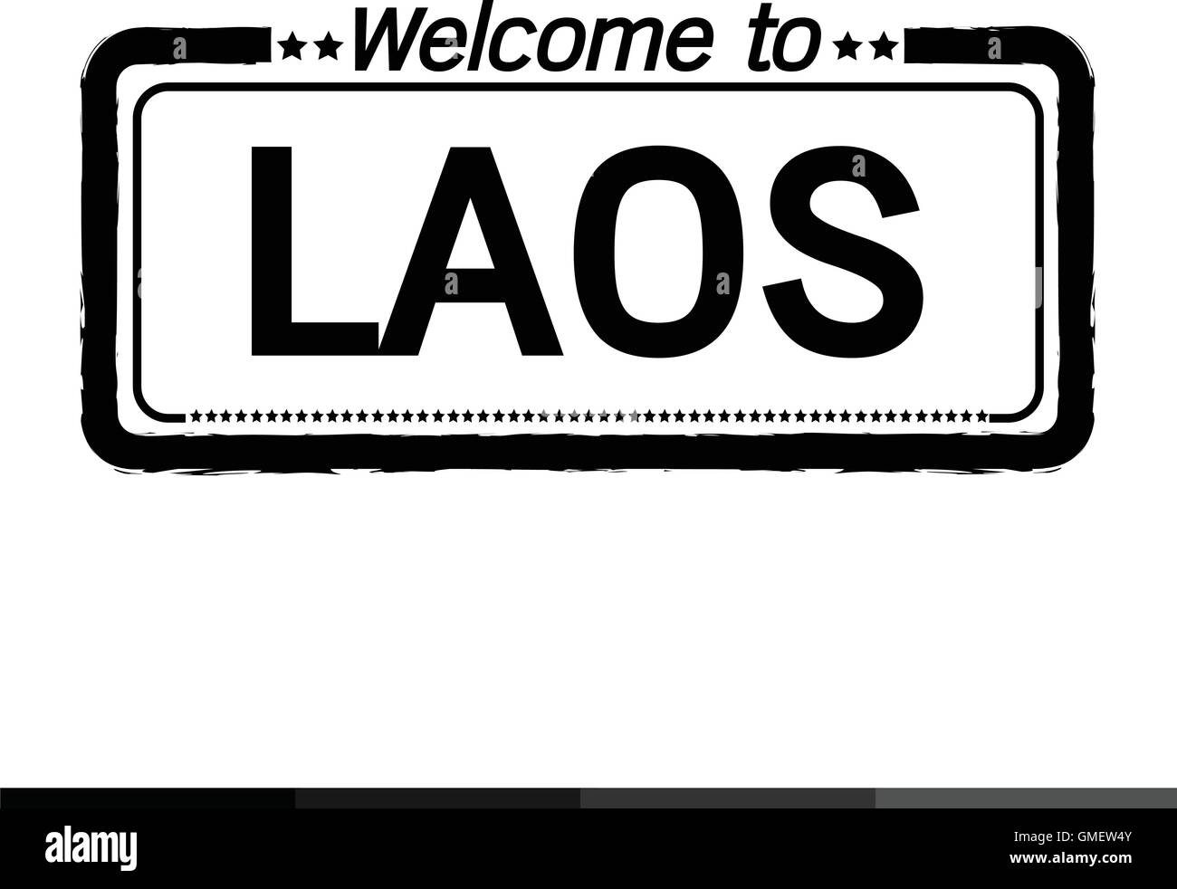 Stamp laos Stock Vector Images - Alamy