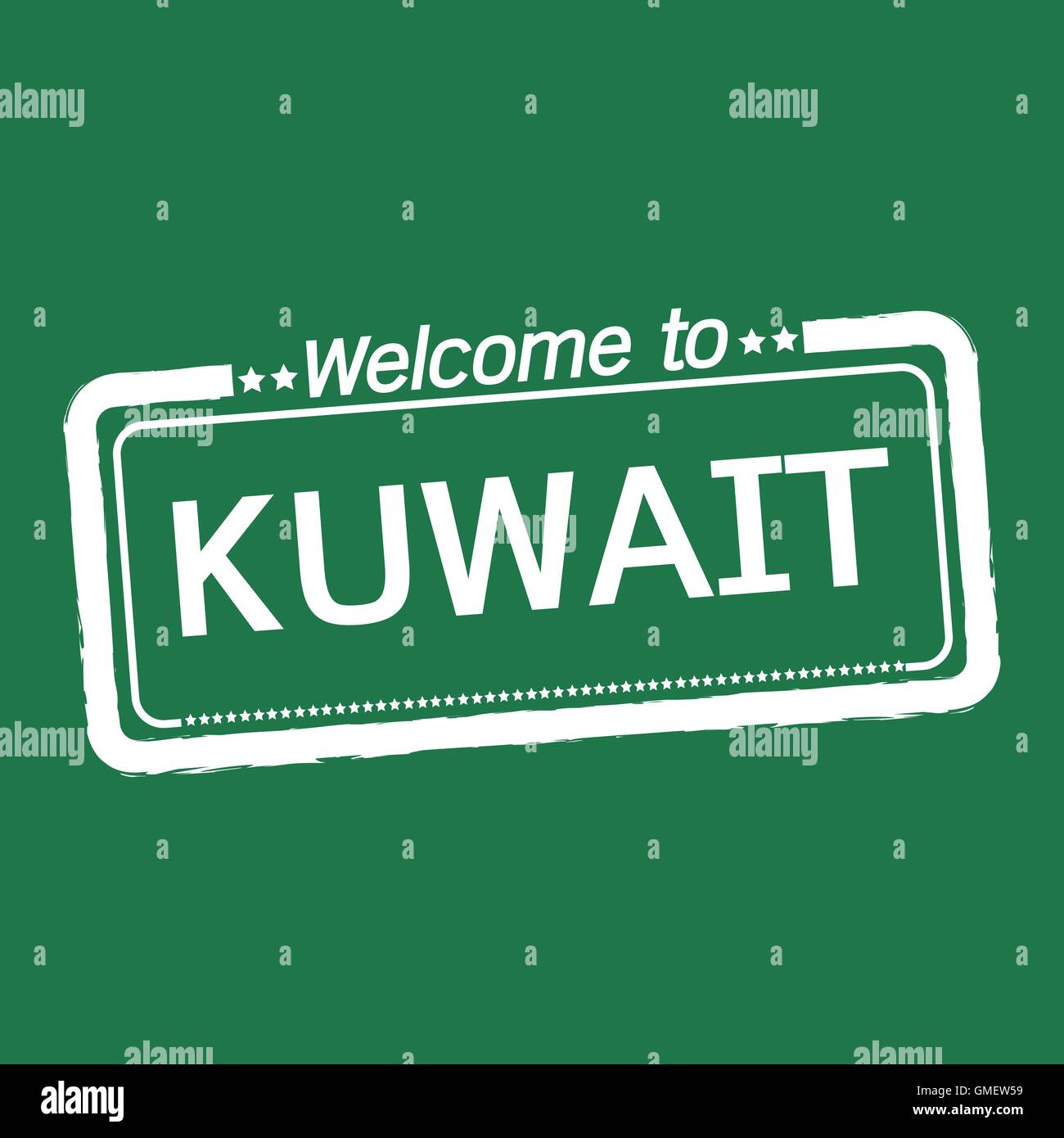 Kuwait stamp vector vectors hi-res stock photography and images - Alamy