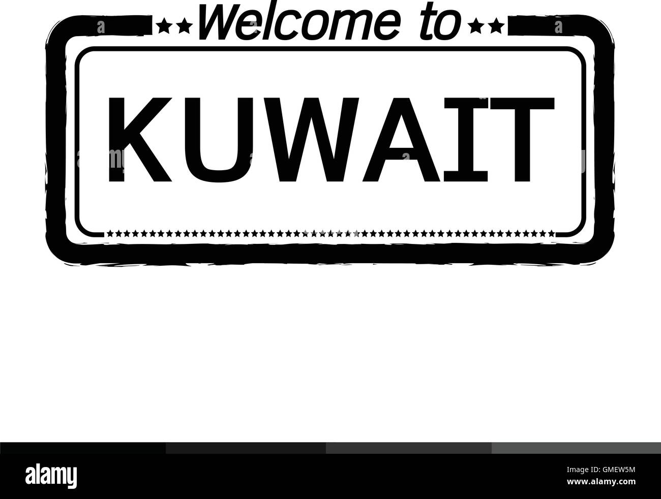Kuwait stamp vector vectors hi-res stock photography and images - Alamy