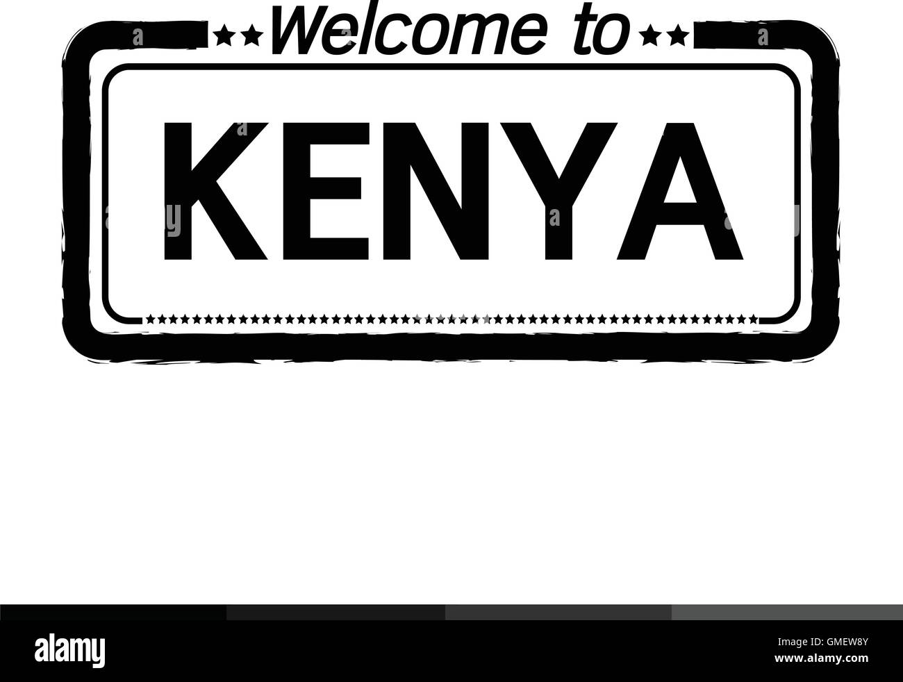 Welcome to kenya Stock Vector Images - Alamy