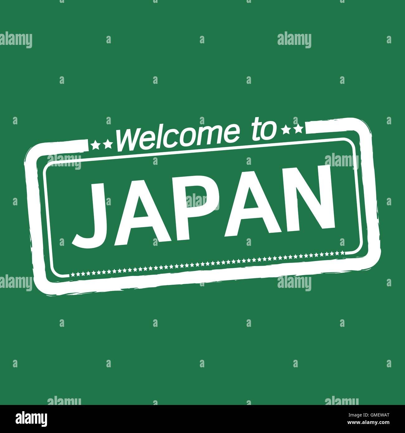 Welcome japan stamp hi-res stock photography and images - Alamy