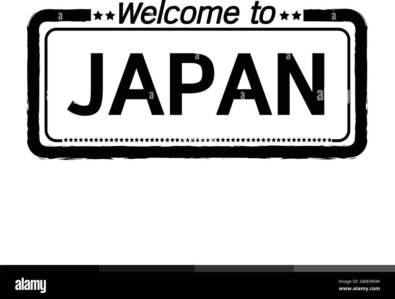 Welcome to JAPAN illustration design Stock Vector Image & Art - Alamy