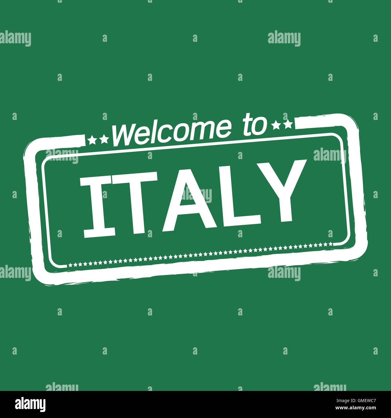 Welcome to ITALY illustration design Stock Vector Image & Art - Alamy