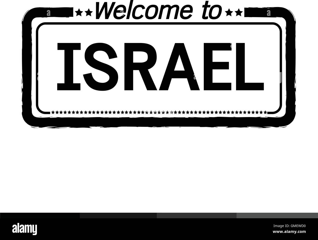 Welcome to ISRAEL illustration design Stock Vector Image & Art - Alamy