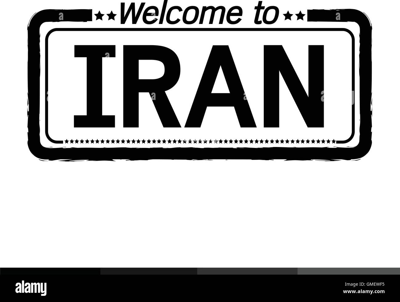 Welcome to IRAN illustration design Stock Vector Image & Art - Alamy