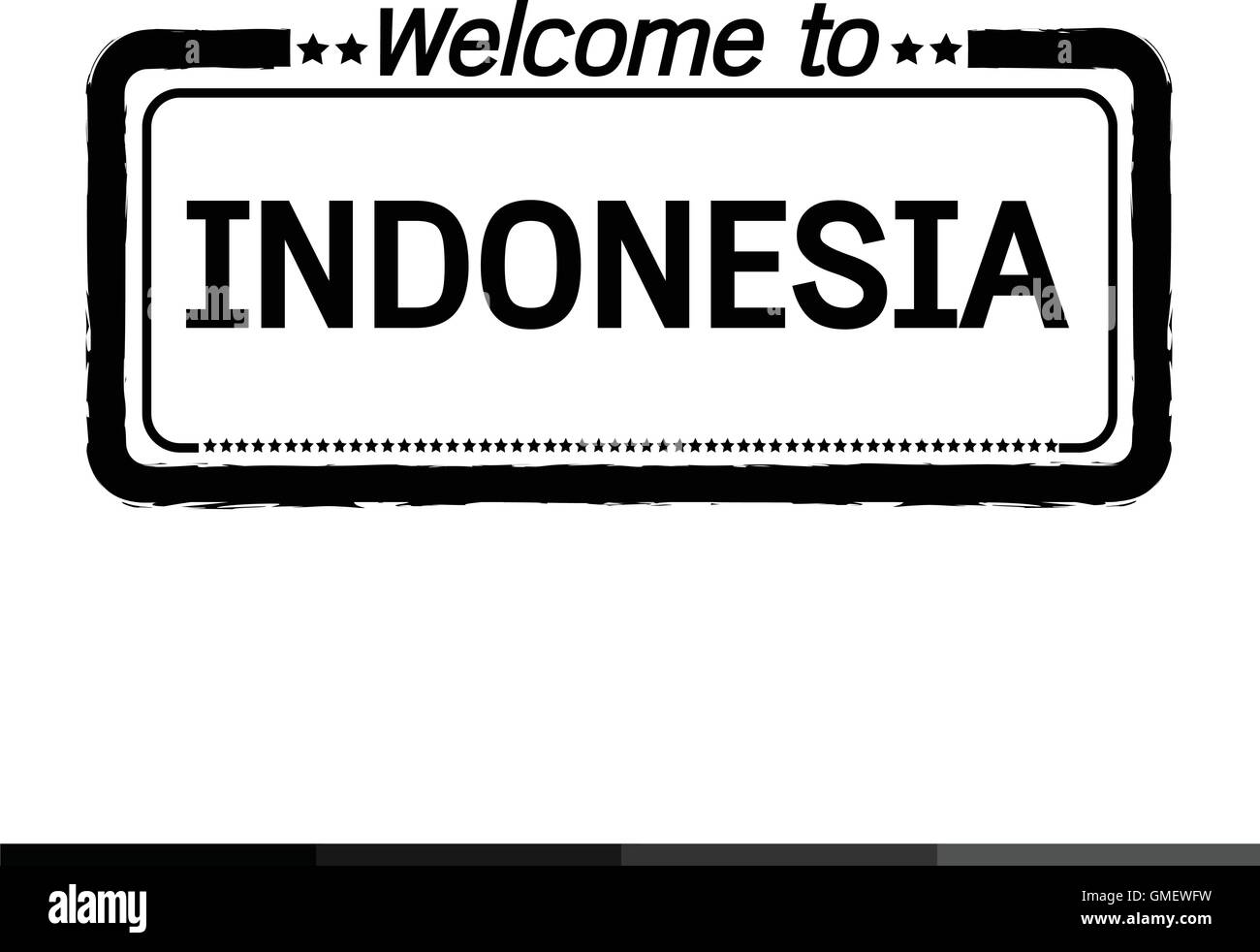 Welcome to indonesia Stock Vector Images - Alamy