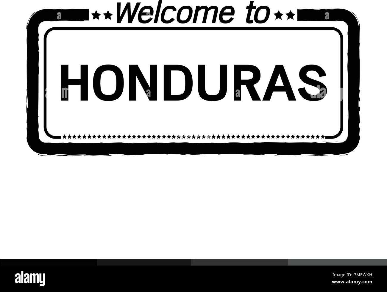 Welcome to HONDURAS illustration design Stock Vector Image & Art - Alamy