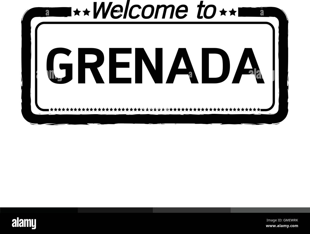 Welcome to GRENADA illustration design Stock Vector Image & Art - Alamy