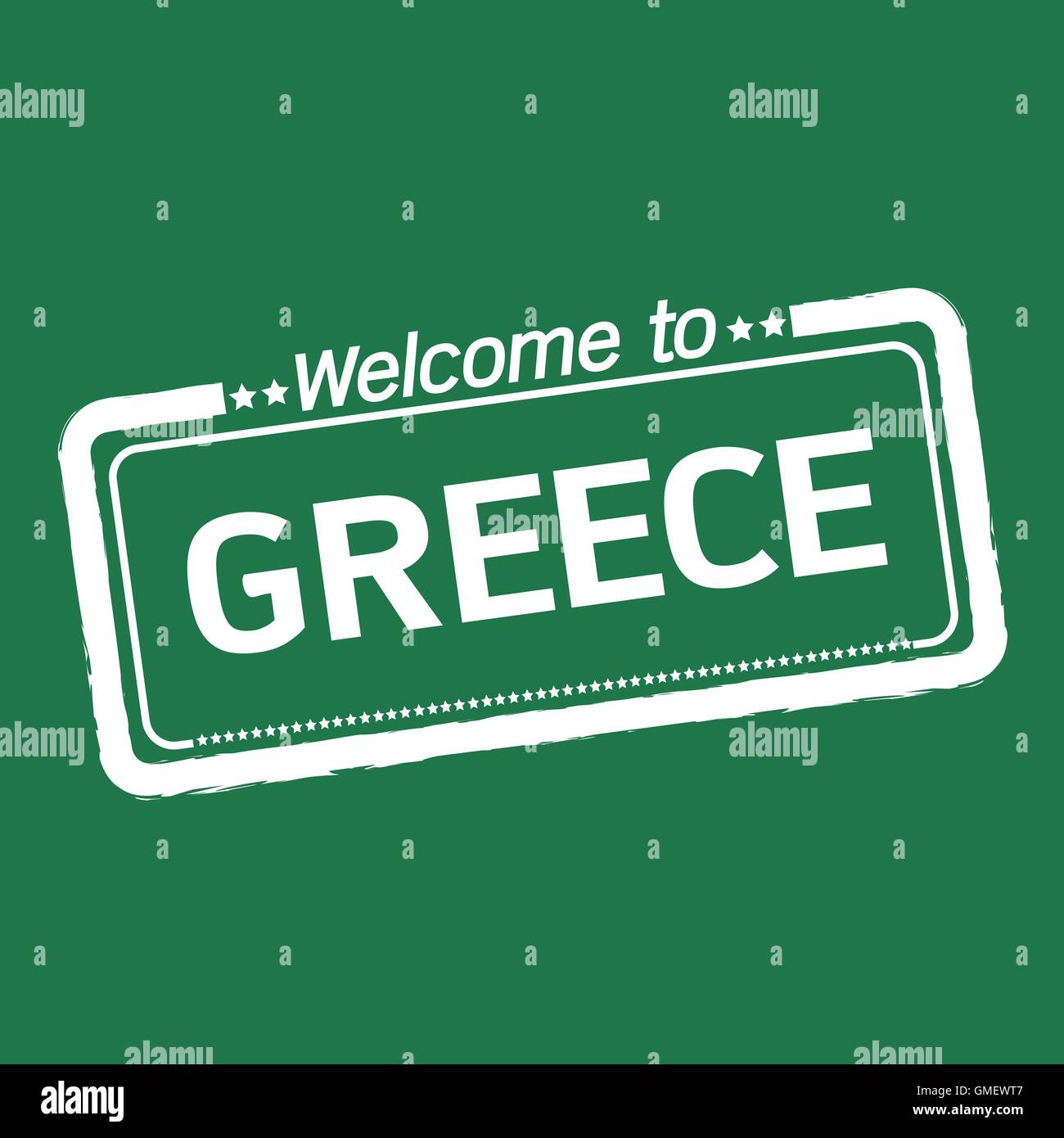 Welcome to greece sign Stock Vector Images - Alamy