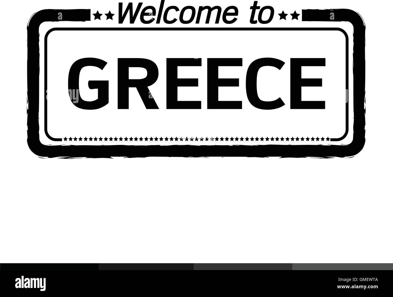 Welcome to greece sign Stock Vector Images - Alamy