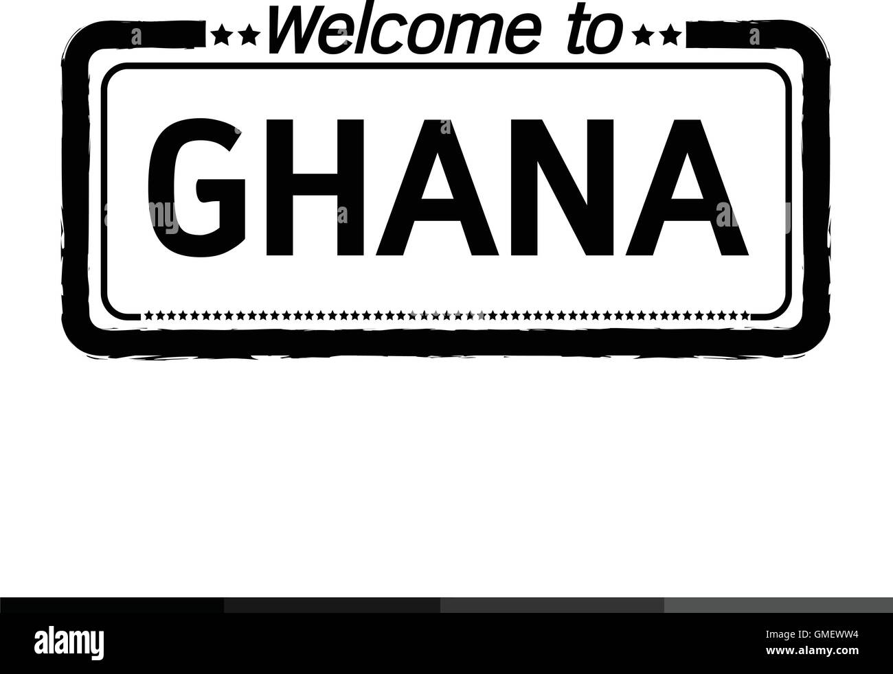 Ghana sign welcome hi-res stock photography and images - Alamy