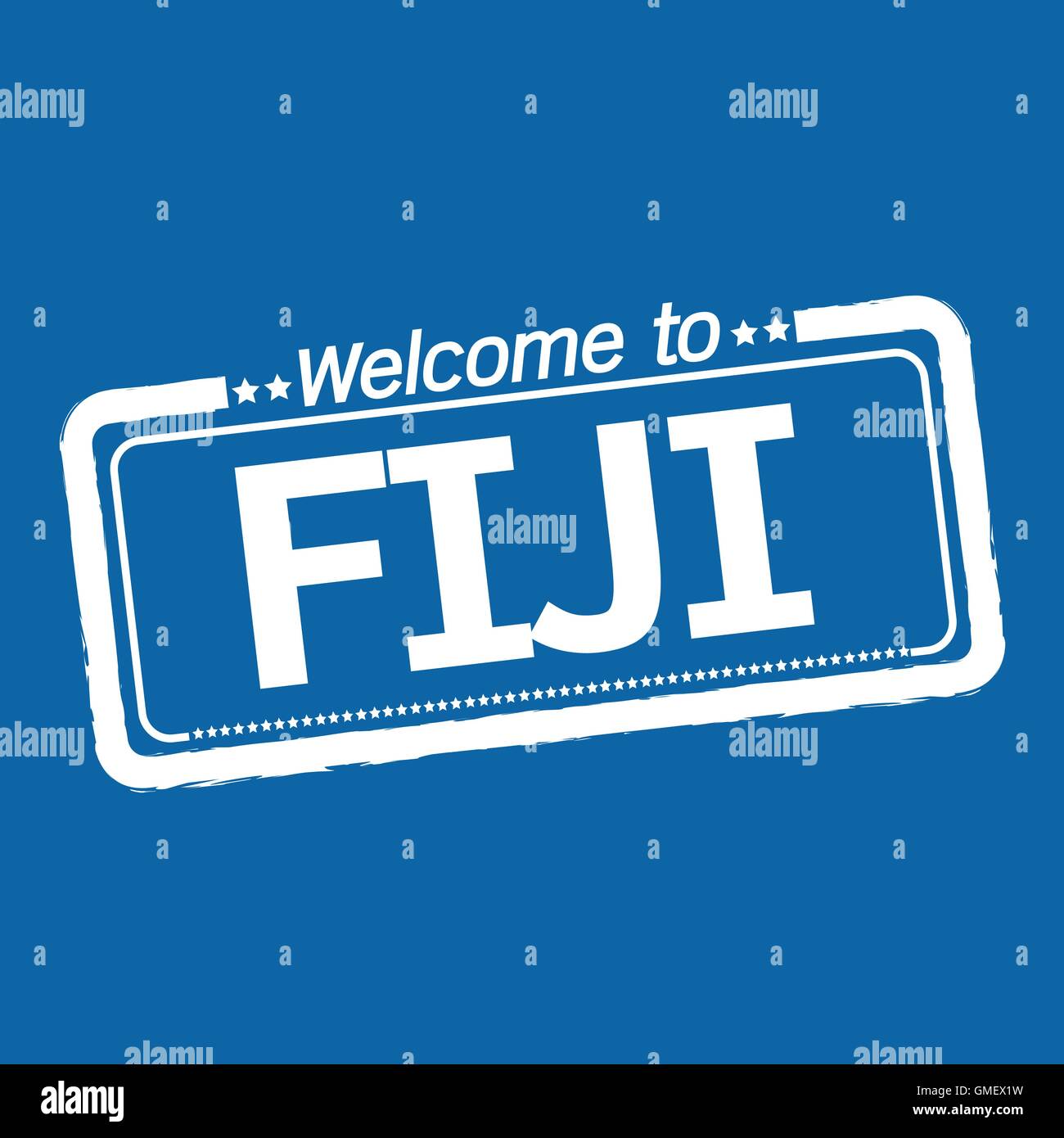 Welcome to FIJI illustration design Stock Vector Image & Art - Alamy