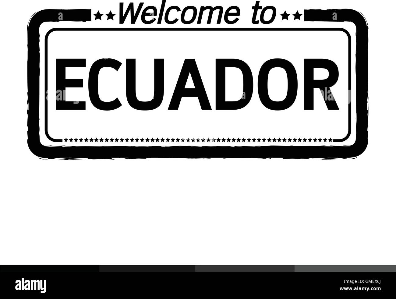 Welcome to ecuador Stock Vector Images - Alamy