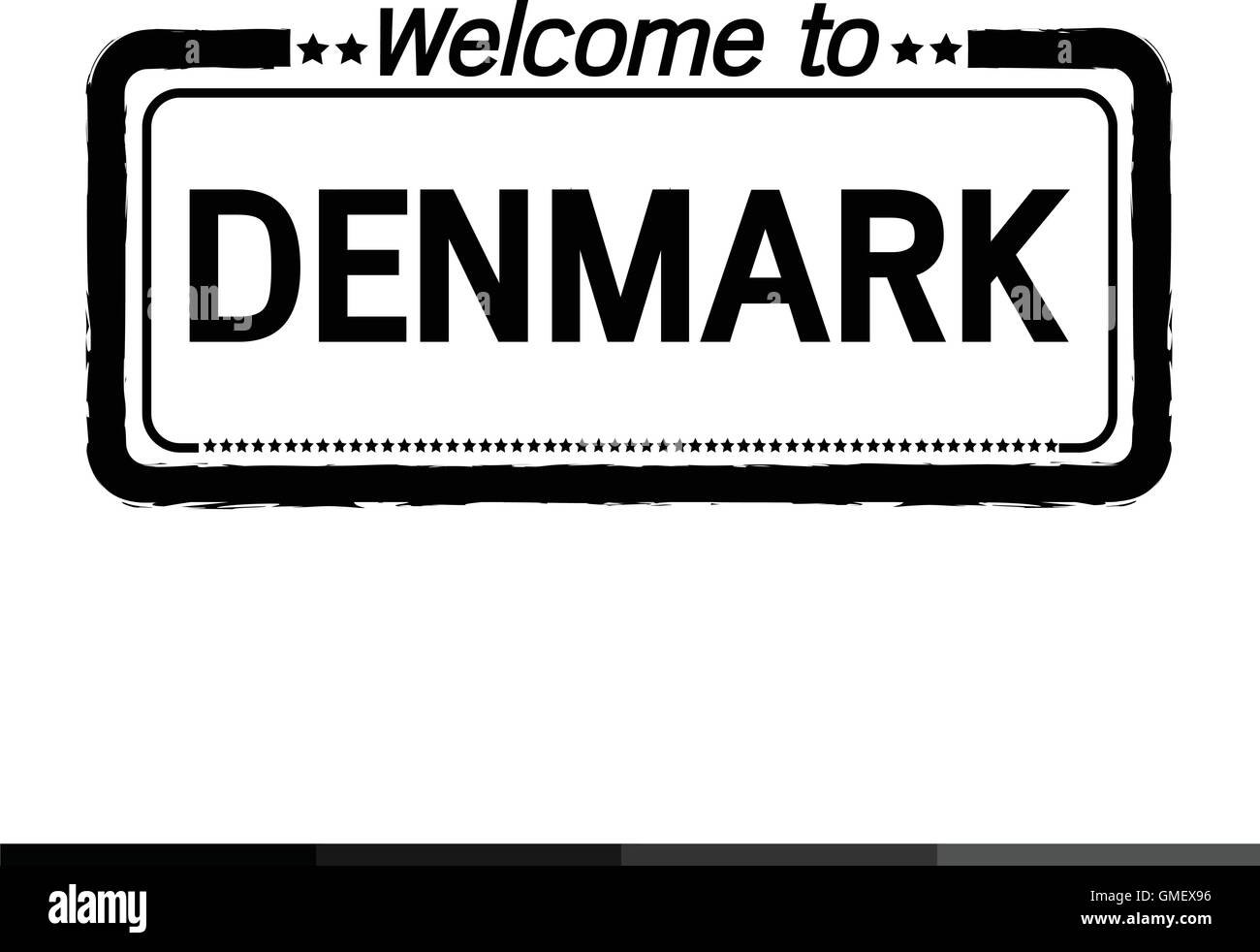 Welcome to denmark sign Stock Vector Images - Alamy